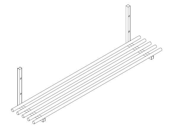 CUSTOM S/Steel Wall Tubular Shelf - Kitchen Arena Vietnam