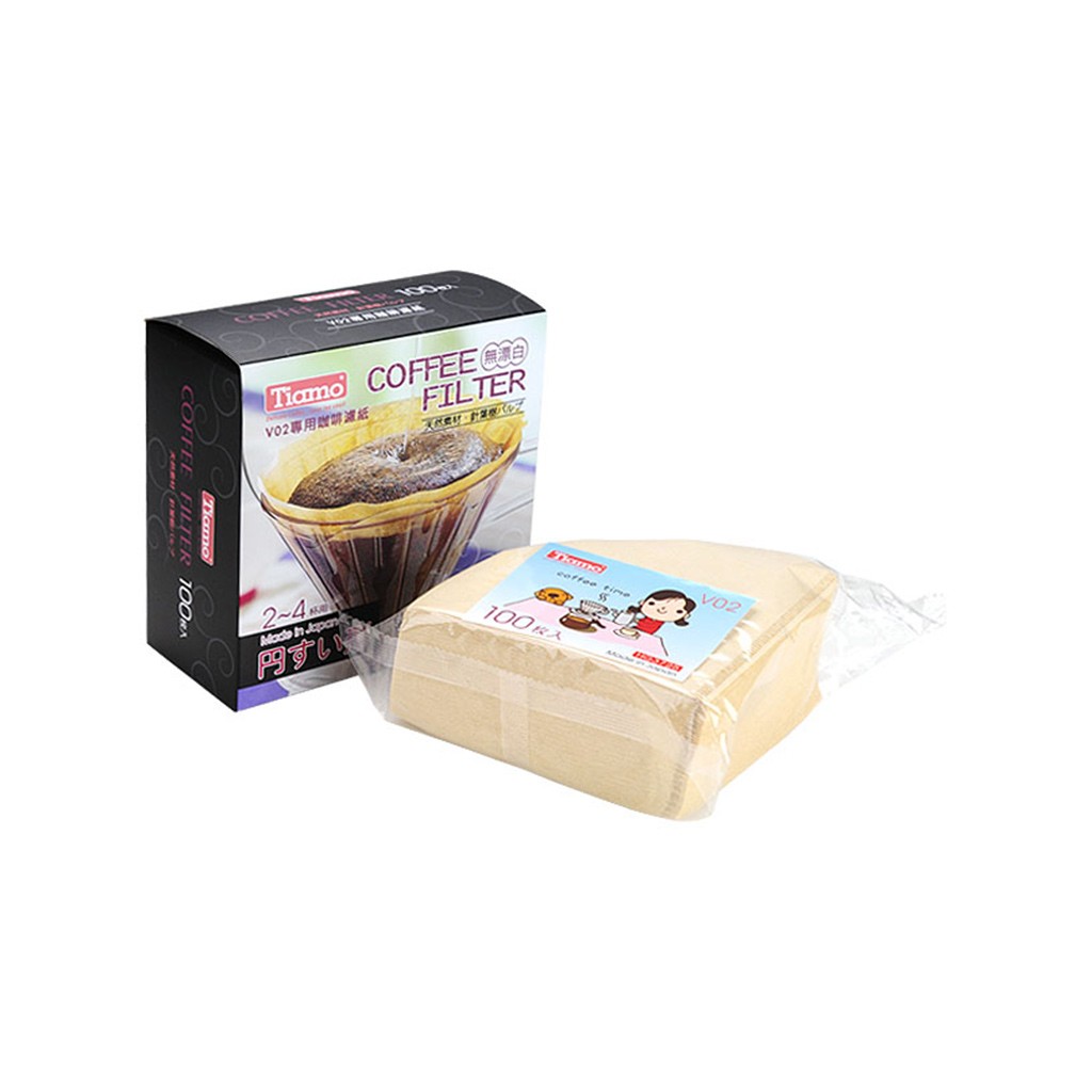 Tiamo Non-Bleach Coffee Filter Paper (V02) - Kitchen Arena Vietnam